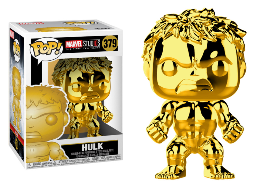 Figurka Hulk (Chrome) z serii 10lecie MARVEL - Funko Pop! Vinyl: Marvel ...