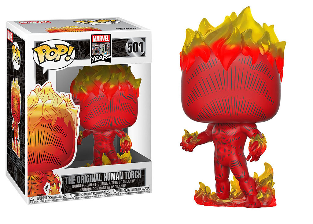 Figurka Human Torch z serii 80 rocznica MARVEL - Funko Pop! Vinyl ...