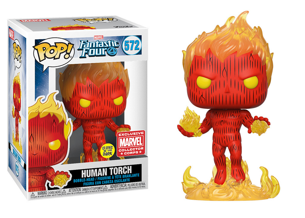 Figurka Human Torch 2 z serii Fantastyczna Czwórka - Funko Pop! Vinyl ...