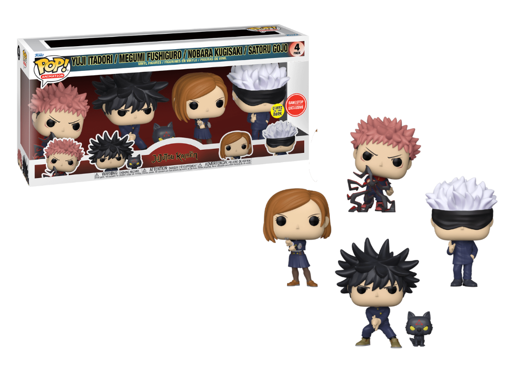 Figurka Itadori & Megumi & Nobara & Gojo z serii Jujutsu Kaisen - Funko ...